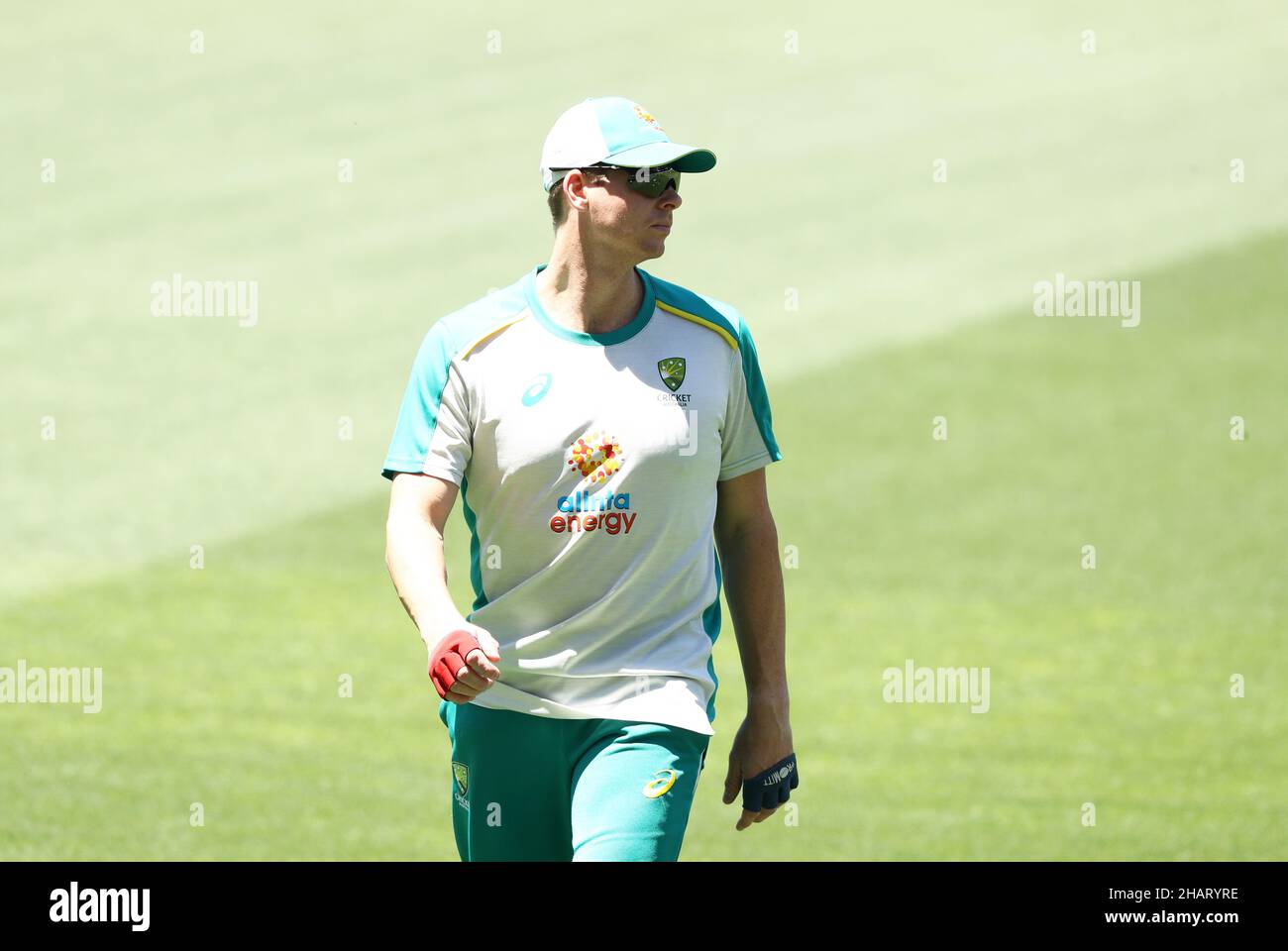 Australia's Steve Smith during a nets session at the Adelaide Oval ...