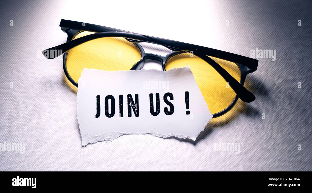 Join us words hi-res stock photography and images - Alamy