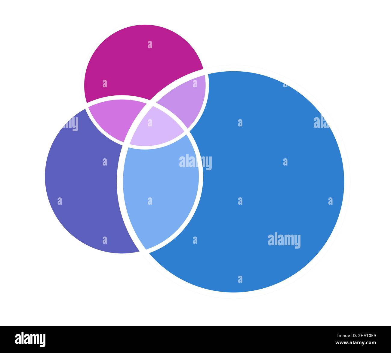 Venn diagram circles chart infographic. Vector design elements for ...