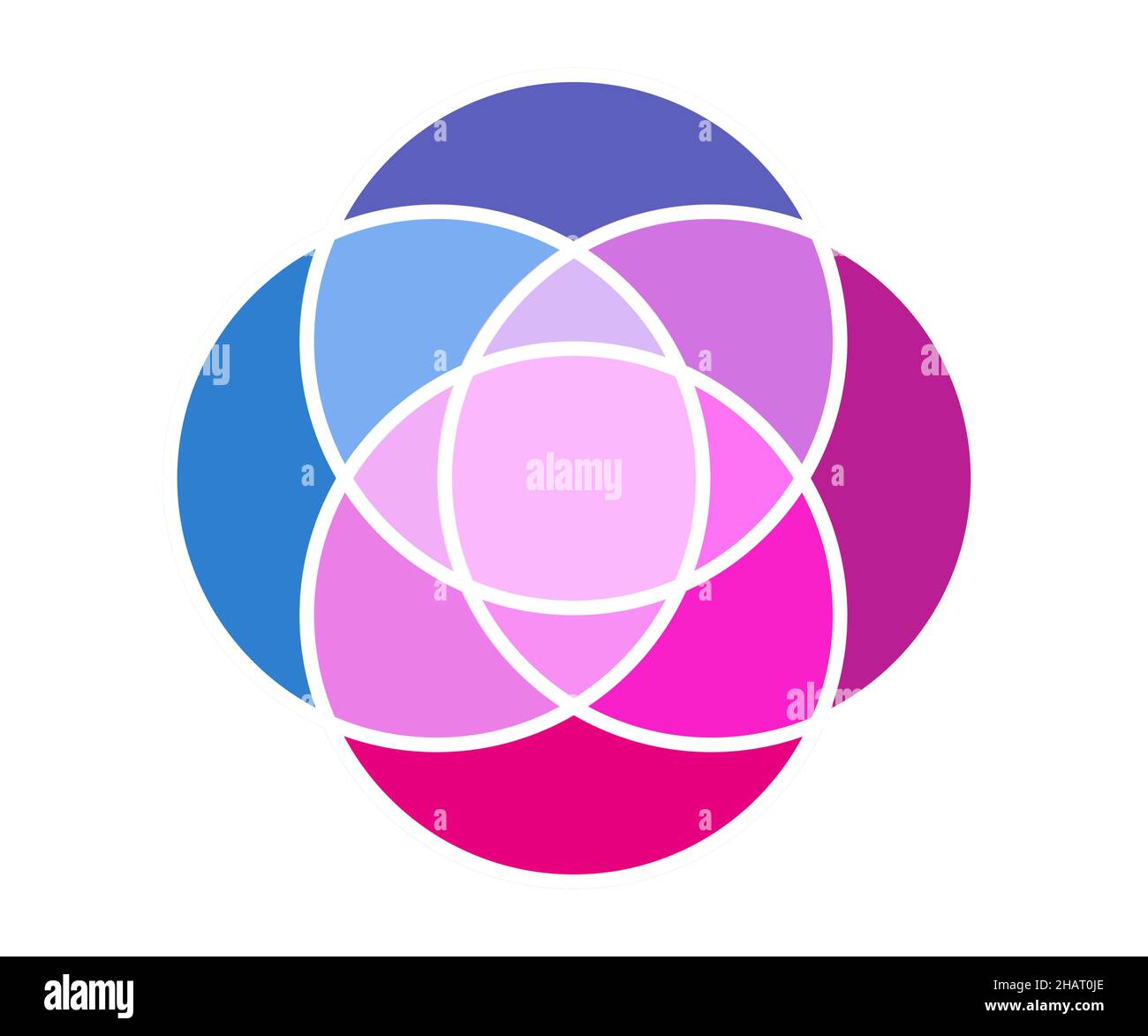 Venn diagram circles chart infographic. Vector design elements for ...