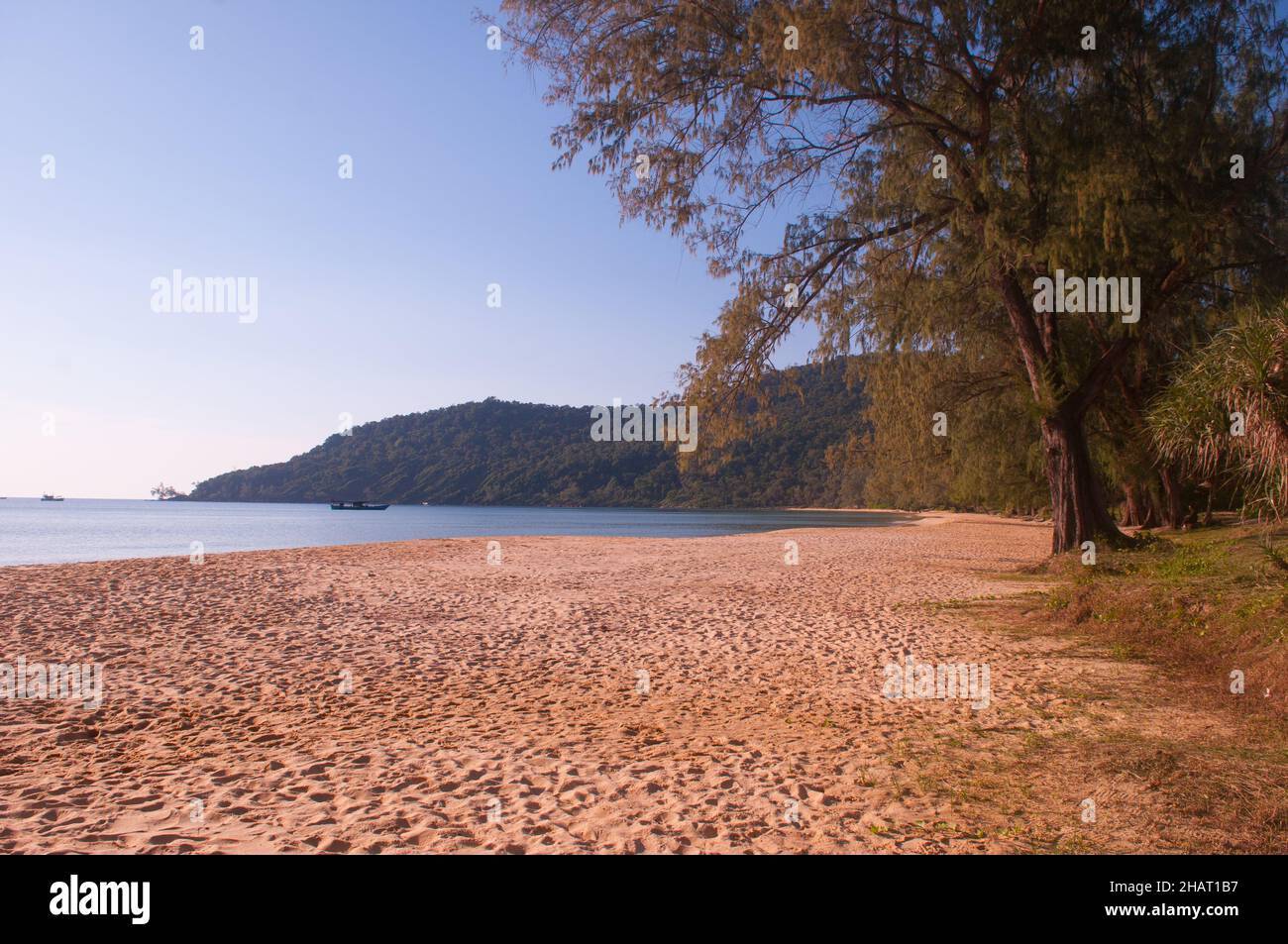 Lazy Beach deserted during the COVID - 19 pandemic. Koh Rong Samloem ...