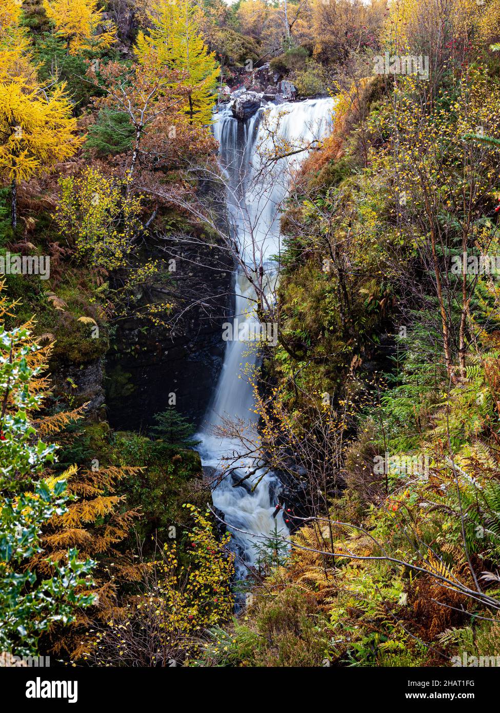 Victoria Falls in Wester Ross Highlands of Scotland near Gairloch ...