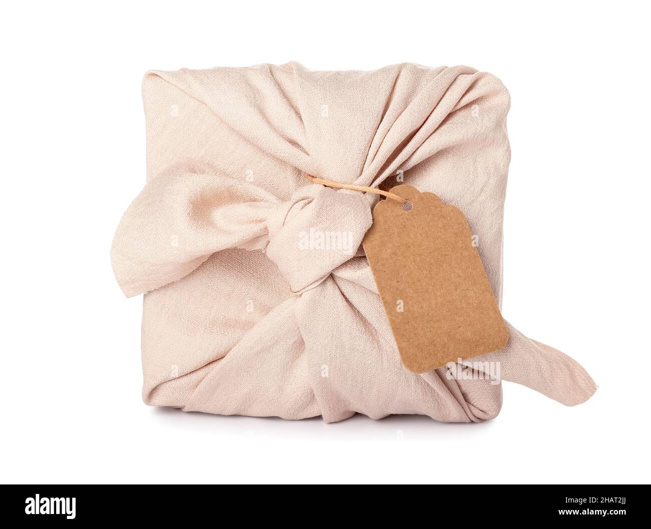 Fabric wrapped gift Cut Out Stock Images & Pictures - Alamy