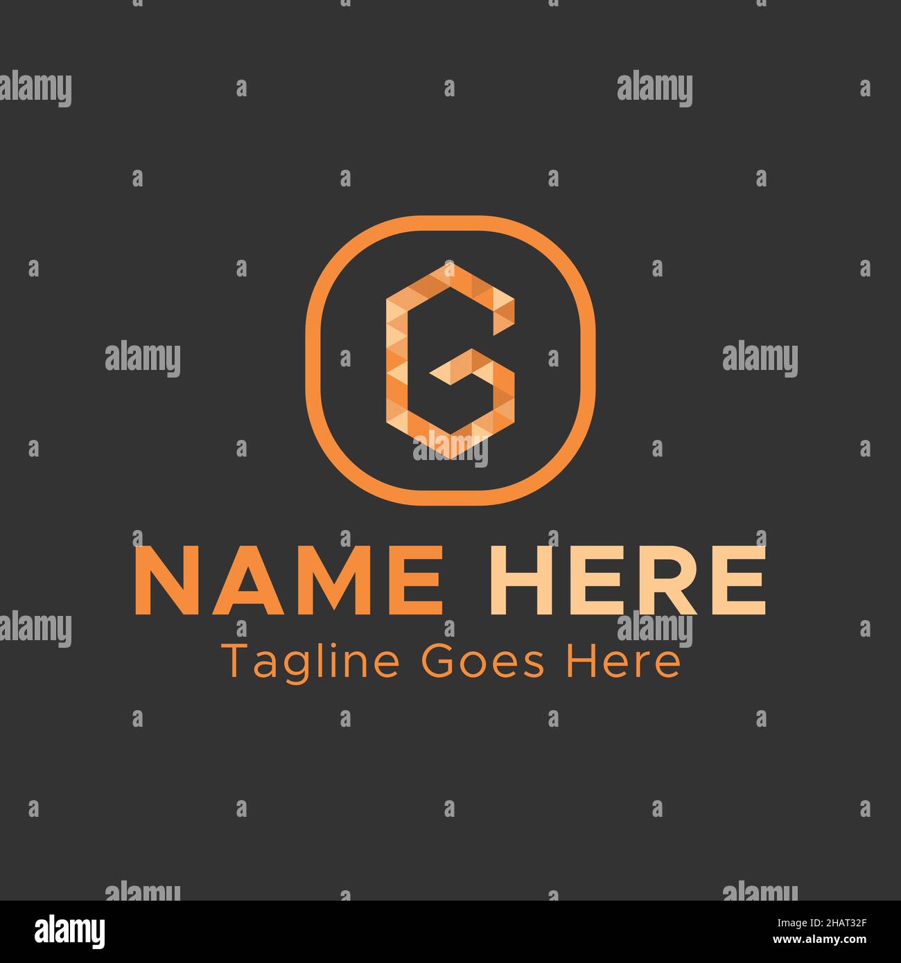 Letter logo square shape Stock Vector Images - Alamy