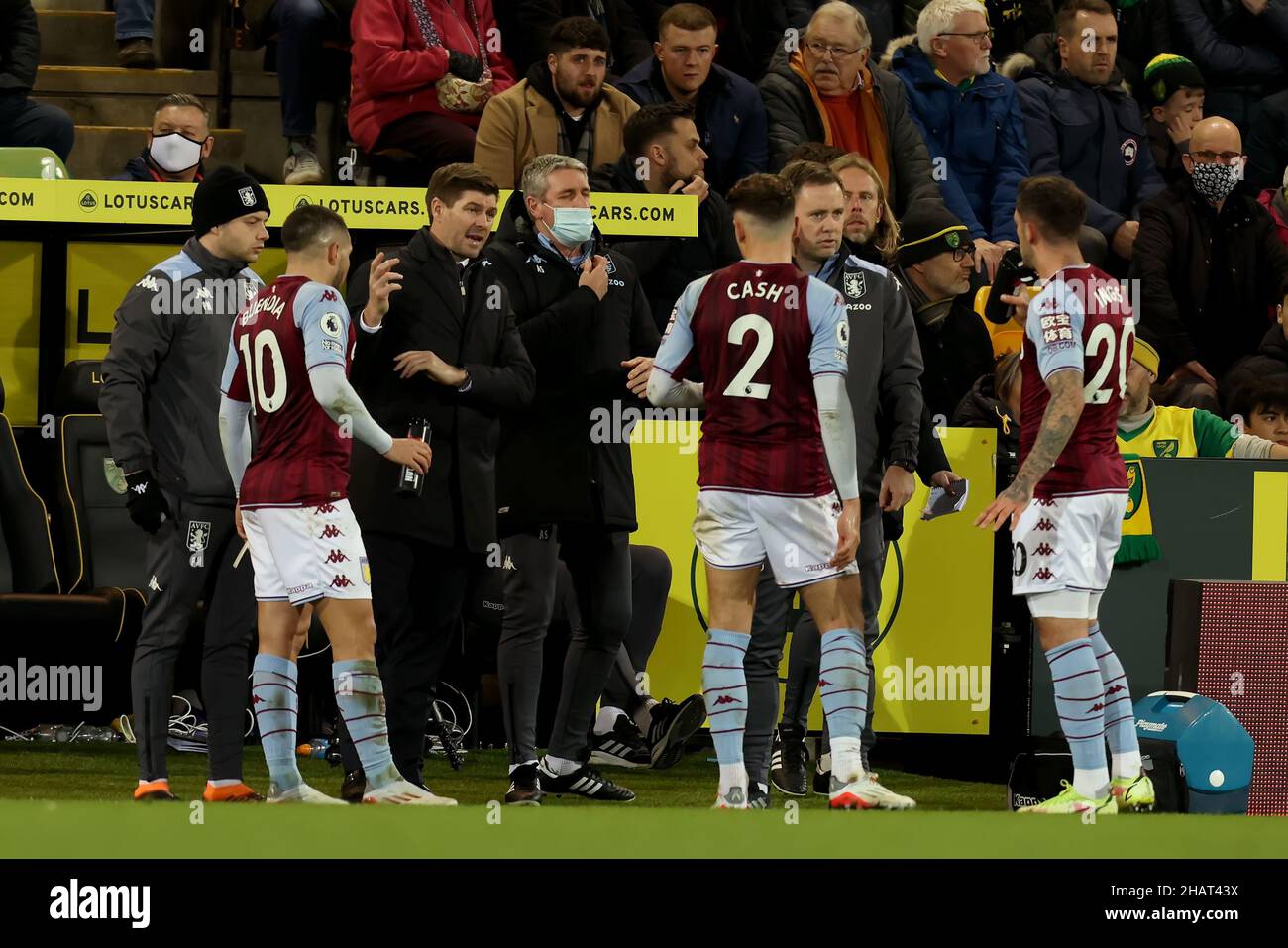 Carrow Road, Norwich, Norforlk, UK. 14th Dec, 2021. Premier League ...