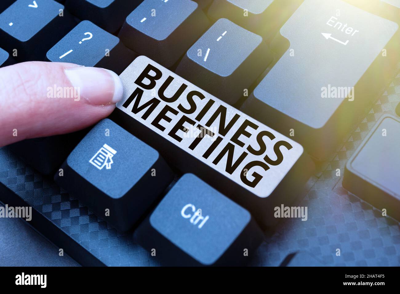 Inspiration showing sign Business Meeting. Business overview used ...