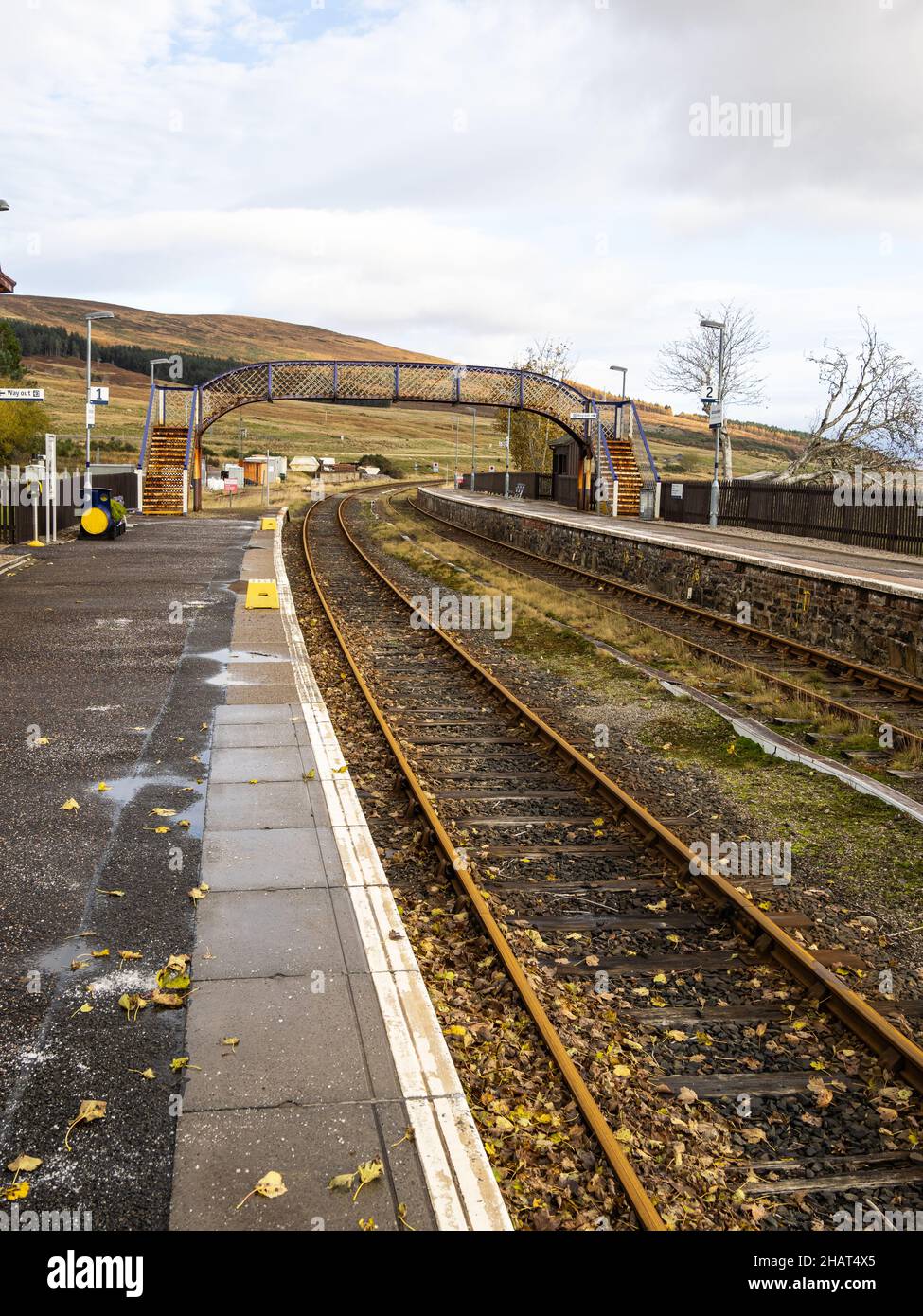 Achnasheen railway station, Kyle of Lochalsh Line, serving the village ...