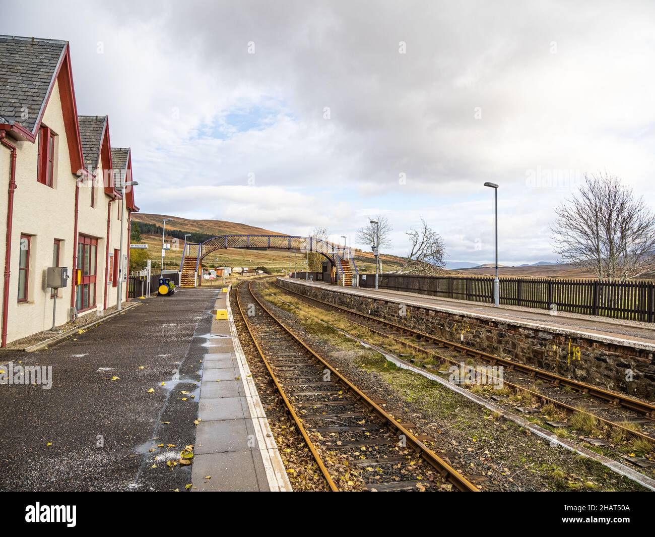 Achnasheen railway station, Kyle of Lochalsh Line, serving the village ...