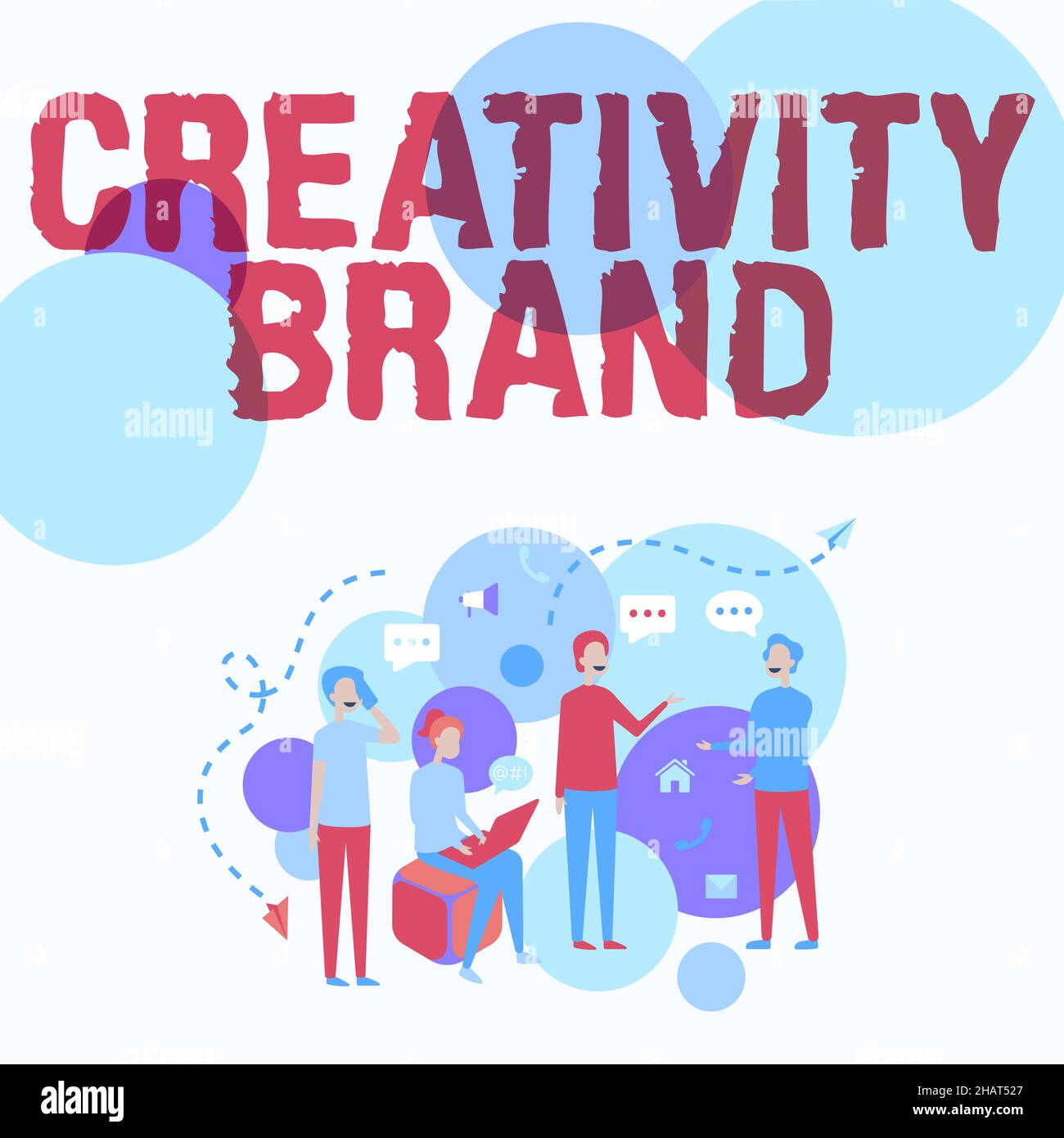 Handwriting text Creativity Brand. Business showcase design name or ...