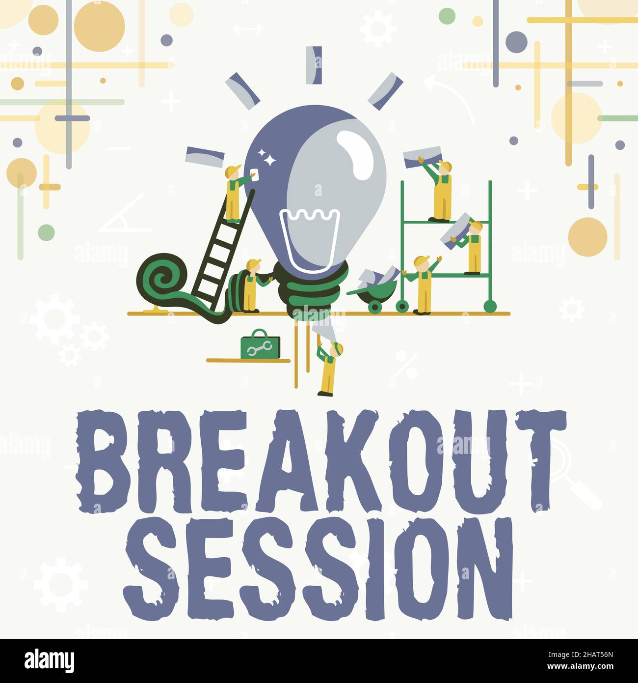 Hand writing sign Breakout Session. Business concept workshop ...