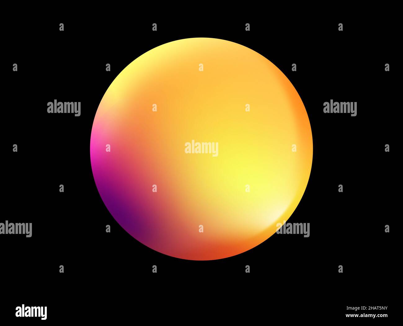 gradient ball illustration in trendy color. a colorful sphere gradient ...