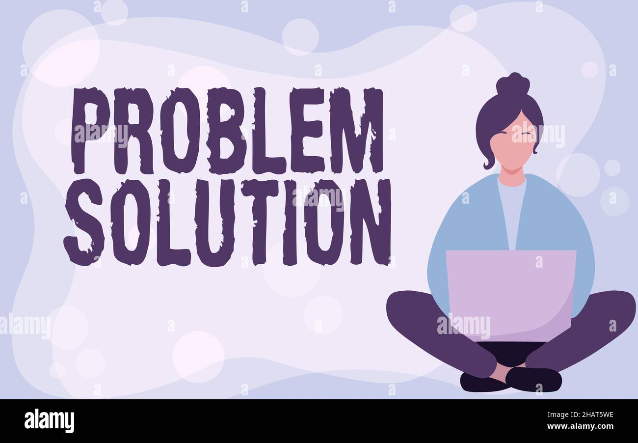 Conceptual display Problem Solution. Business idea solving consists of using generic methods in ...