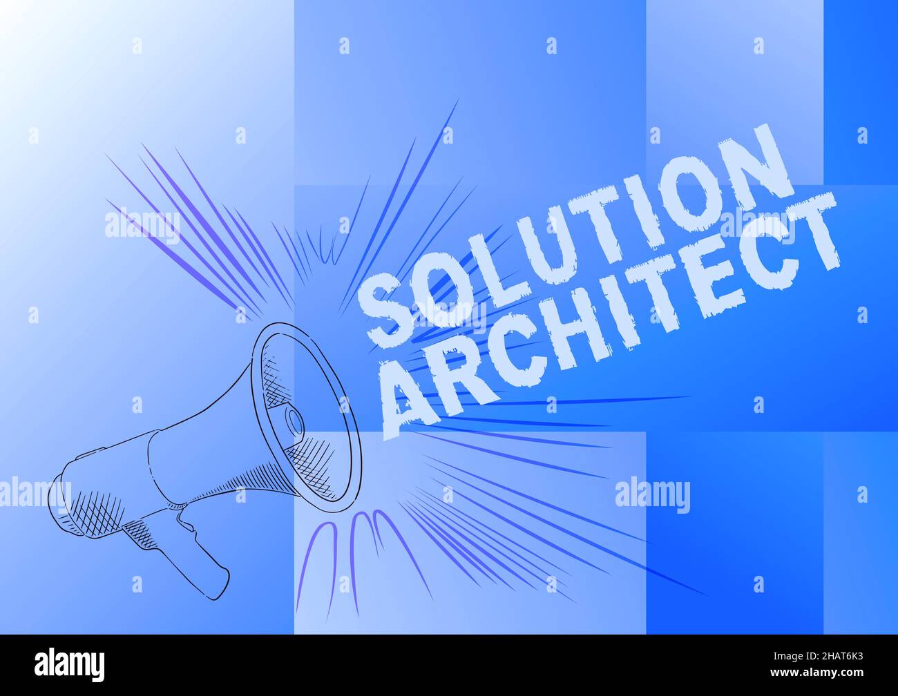 Sign displaying Solution Architect. Word Written on Design applications ...