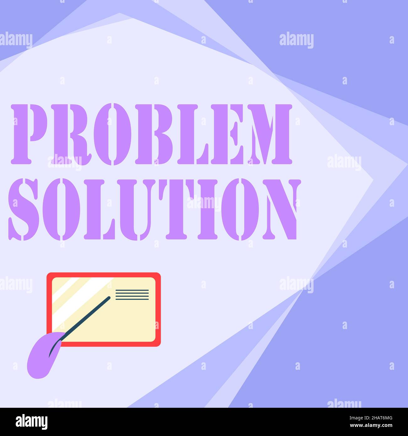 Inspiration showing sign Problem Solution. Business approach solving consists of using generic ...