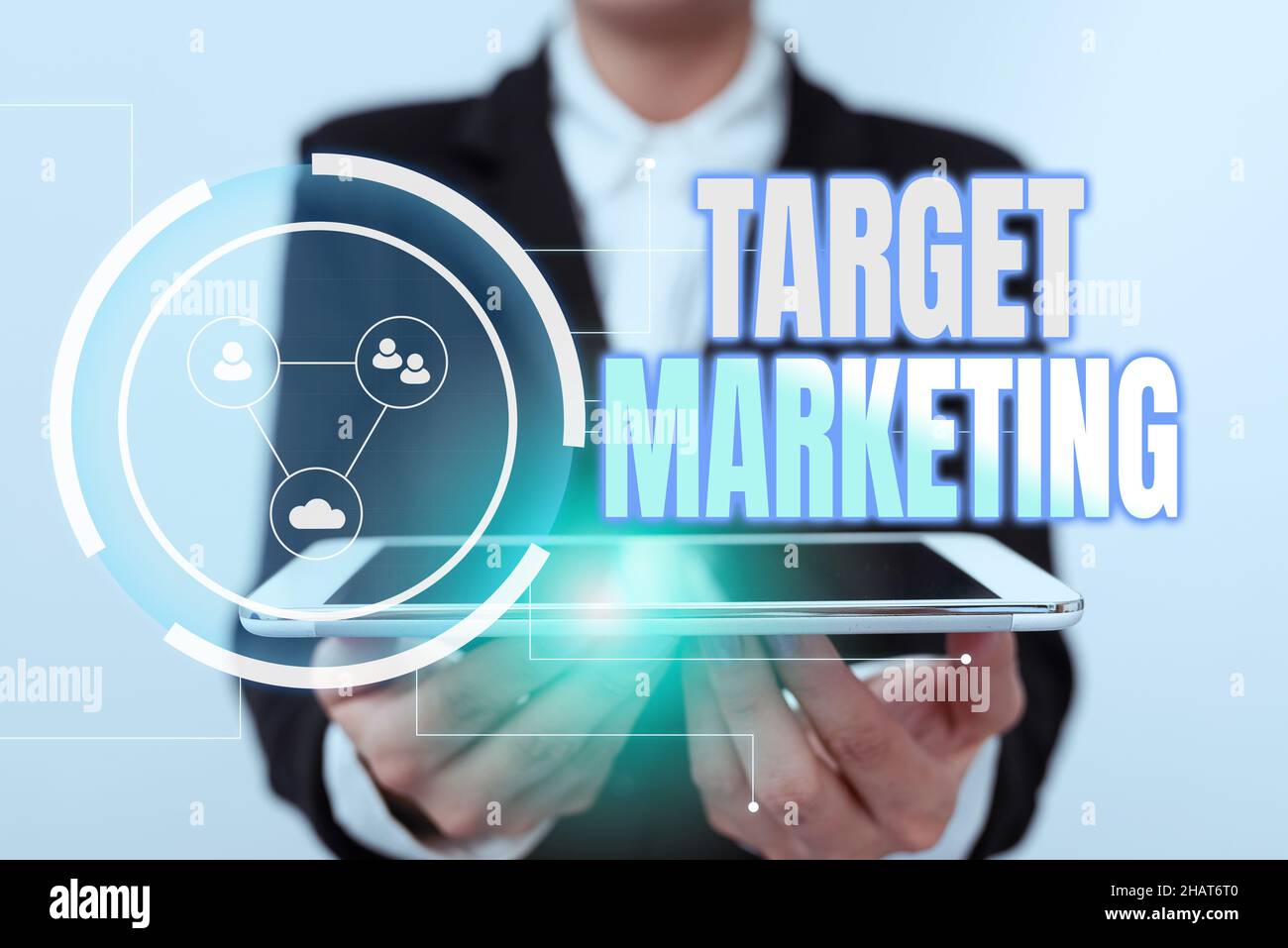 Text sign showing Target Marketing. Word Written on Audience goal ...