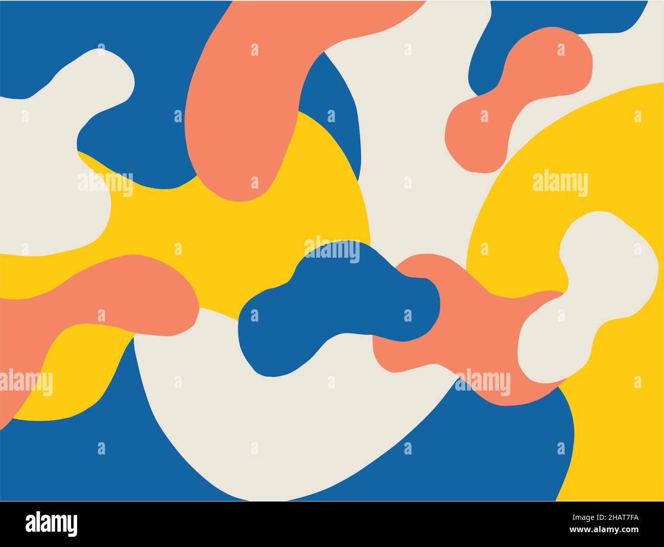 pattern seamless composition of color shapes and contours for ...