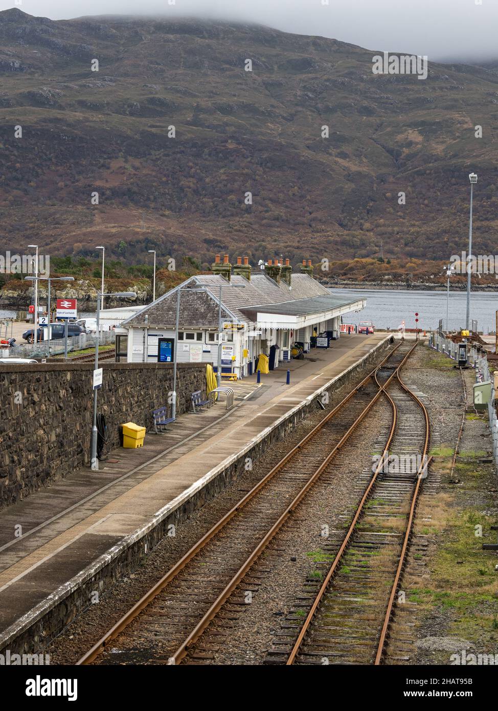 Kyle lochalsh station railway pier highland highlands scotland scottish ...