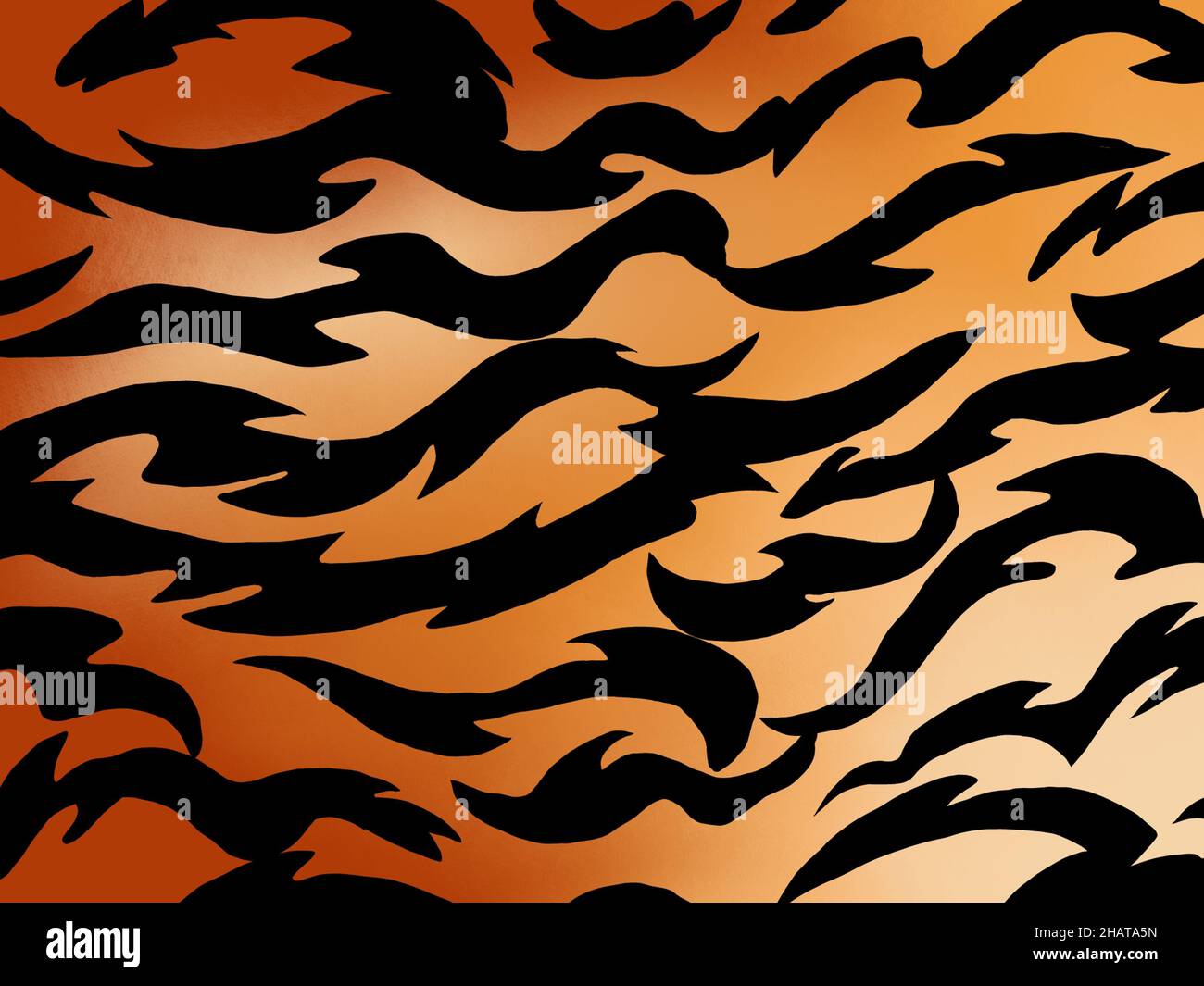 tiger skin texture background. pattern tiger orange gradation stripe ...
