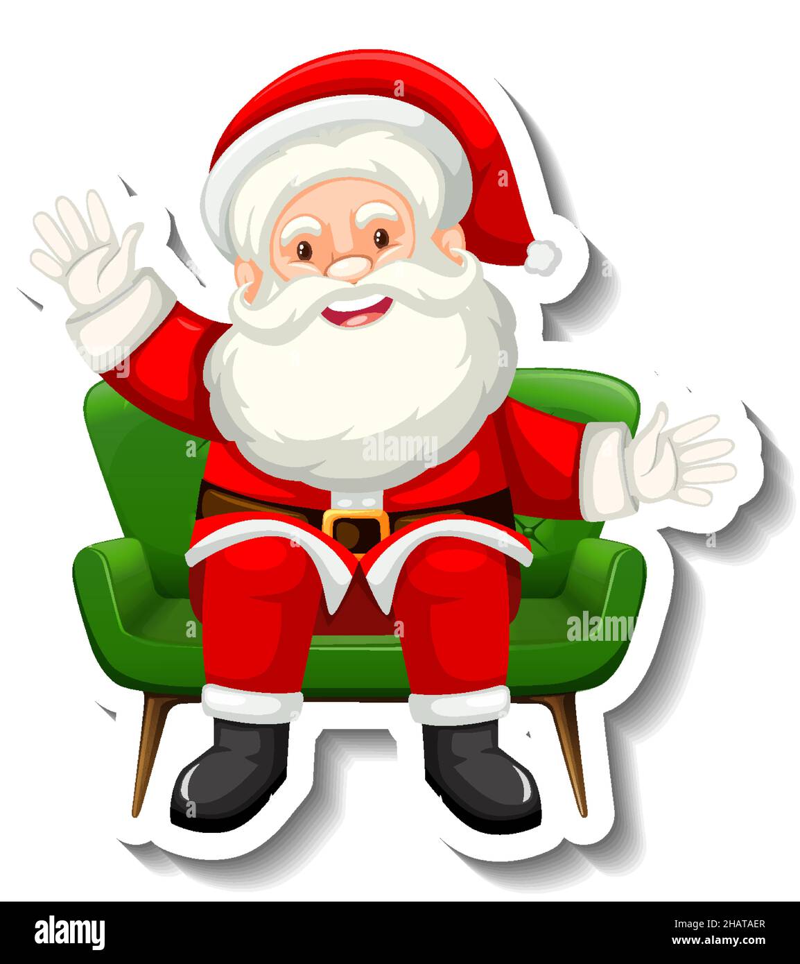 Santa Claus cartoon character illustration Stock Vector Image & Art - Alamy