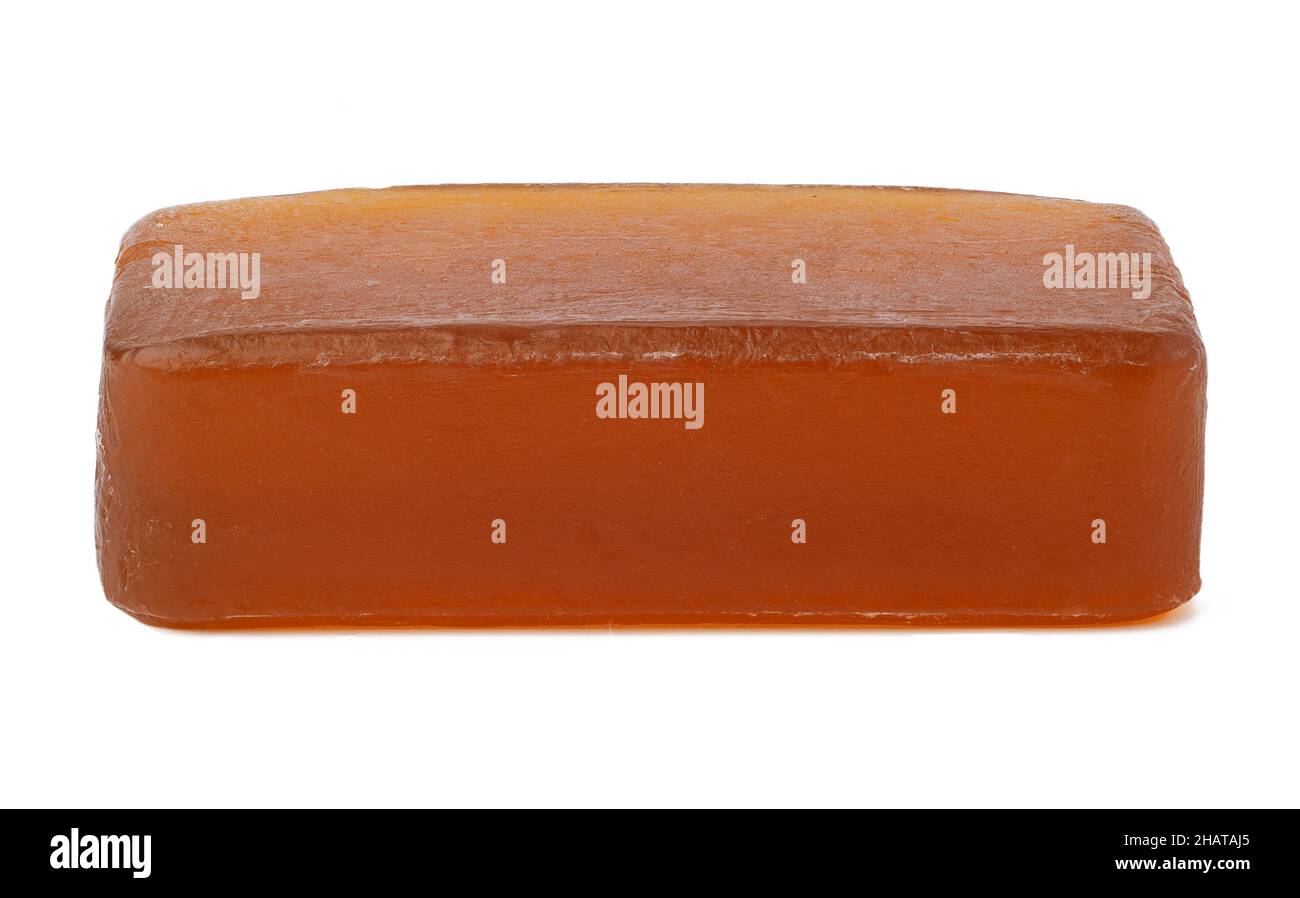 Single soap bar isolated on white background Stock Photo - Alamy