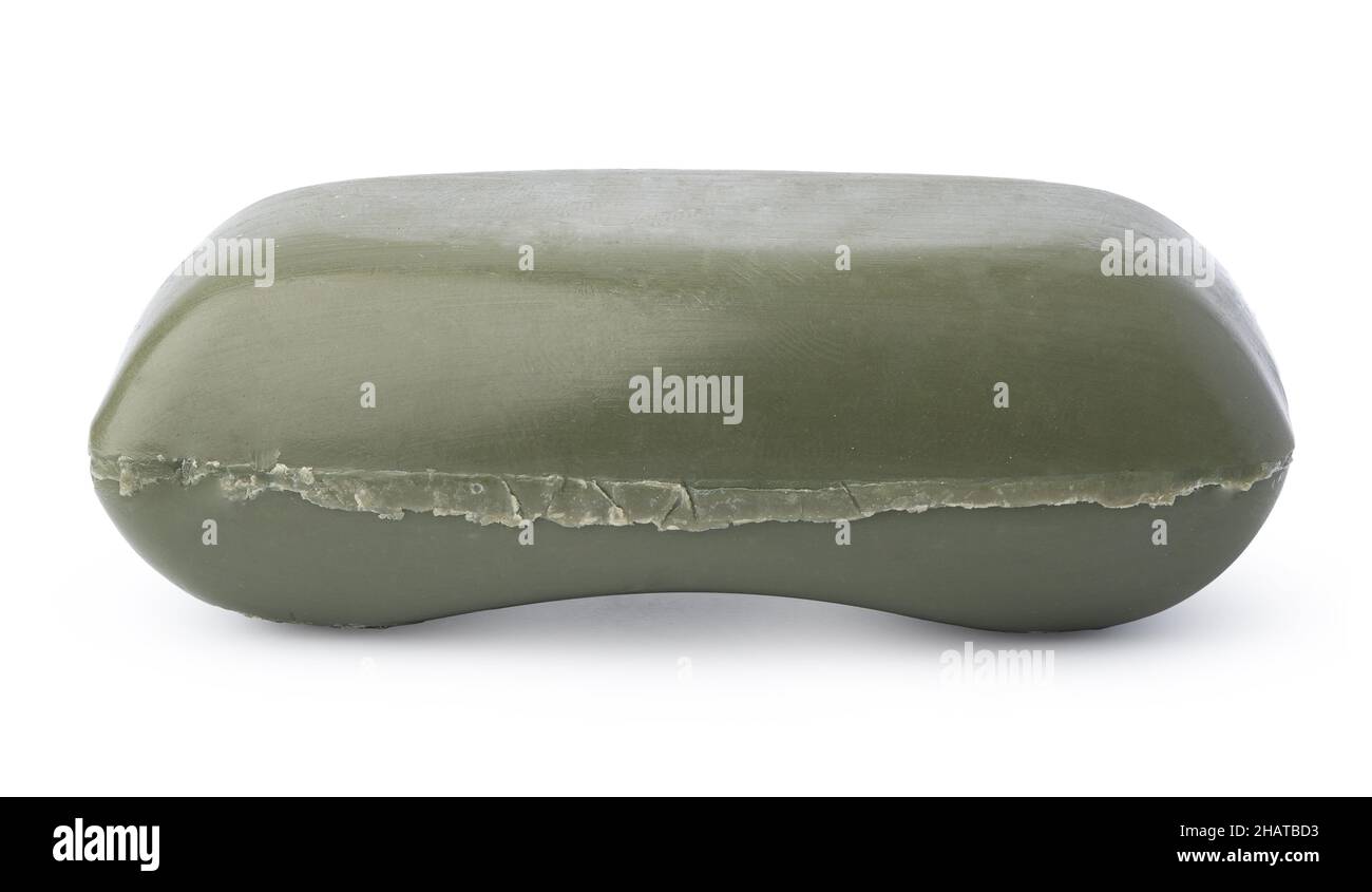Single soap bar isolated on white background Stock Photo - Alamy