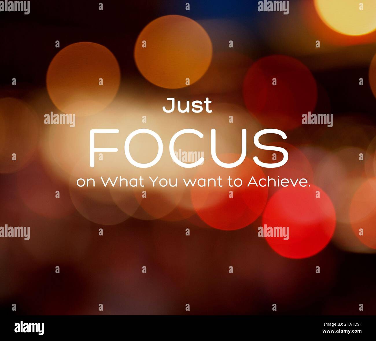 focus and productivity statement black and orange Stock Photo - Alamy