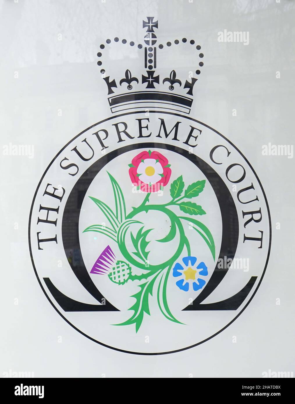 File photo dated 26/3/2021 of a sign for the UK Supreme Court in ...