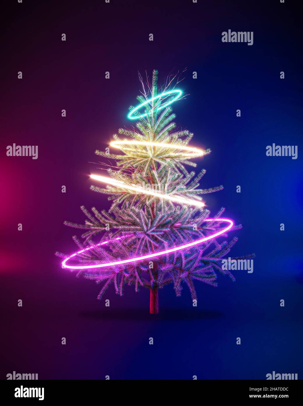 Cyberpunk christmas tree hi-res stock photography and images - Alamy