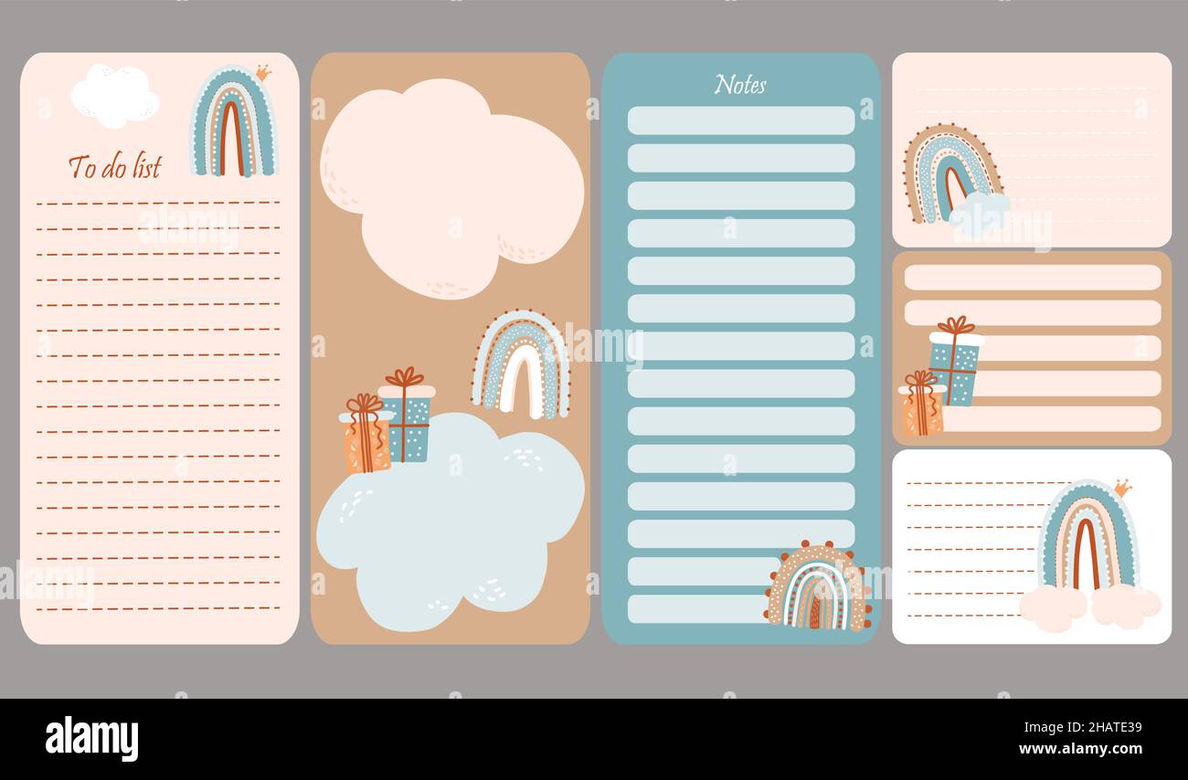 Cute planner templates - for day, week, to-do list and notes ...