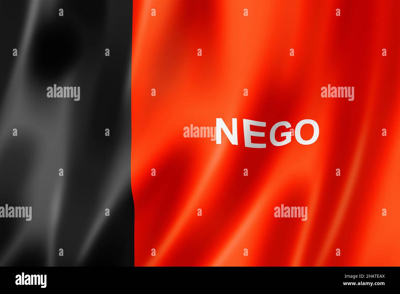 Paraiba state flag, Brazil waving banner collection. 3D illustration ...