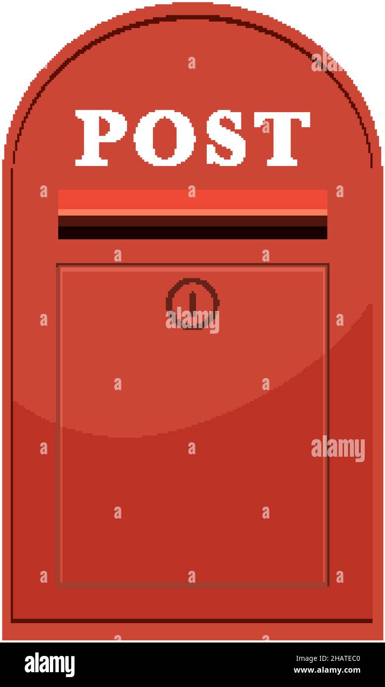 Isolated postbox in cartoon style illustration Stock Vector Image & Art ...