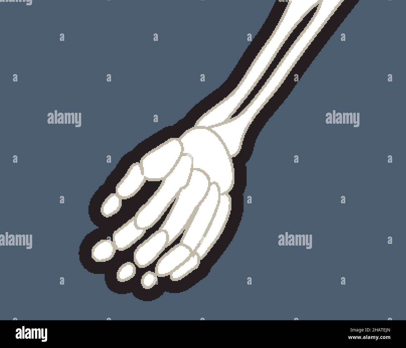 Human hand skeleton bone illustration Stock Vector Image & Art - Alamy