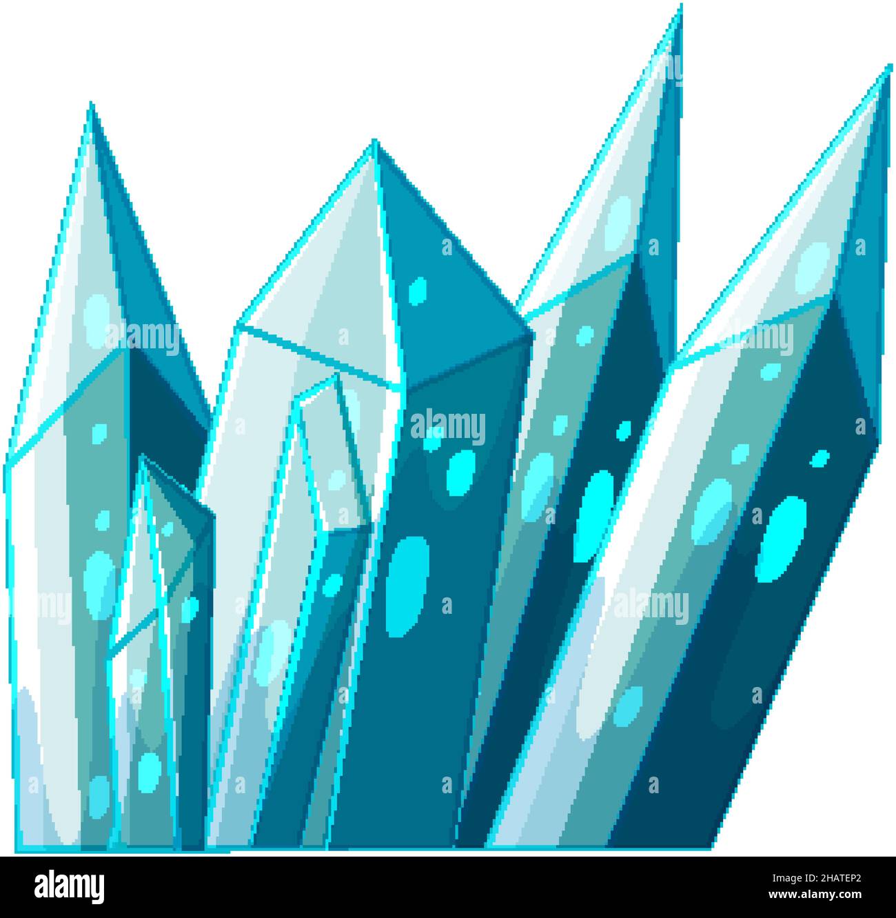 Blue crystal in cartoon style illustration Stock Vector Image & Art - Alamy