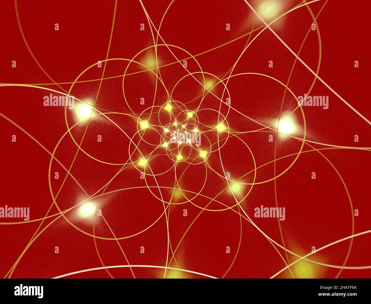 Red Decorative abstract background for modern design. colored fractals ...