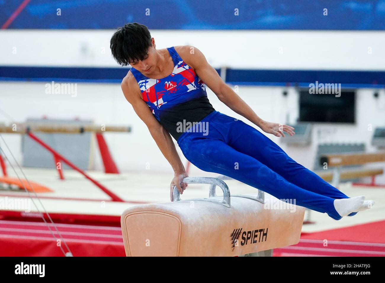 Jake Jarman trains at Lilleshall ahead of the World Championships in ...
