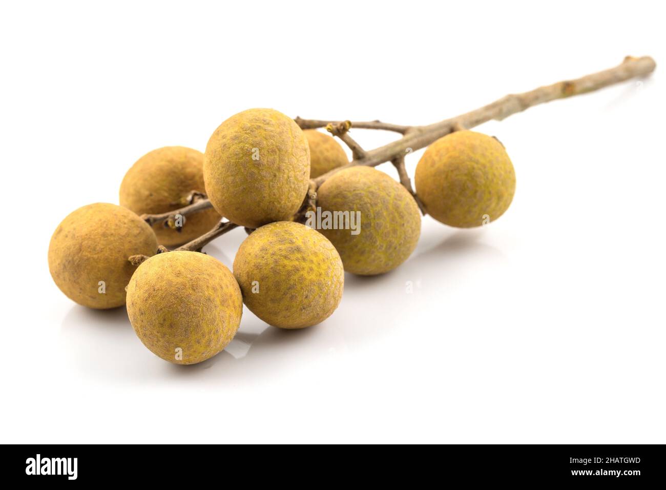 fruit fresh longan isolated on white background Stock Photo - Alamy