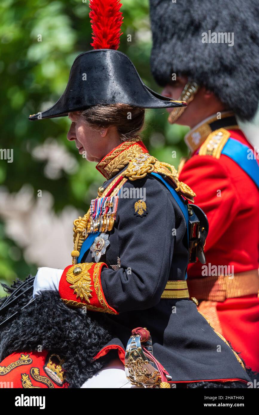 Princess Anne. Anne, Princess Royal in military ceremonial uniform on ...