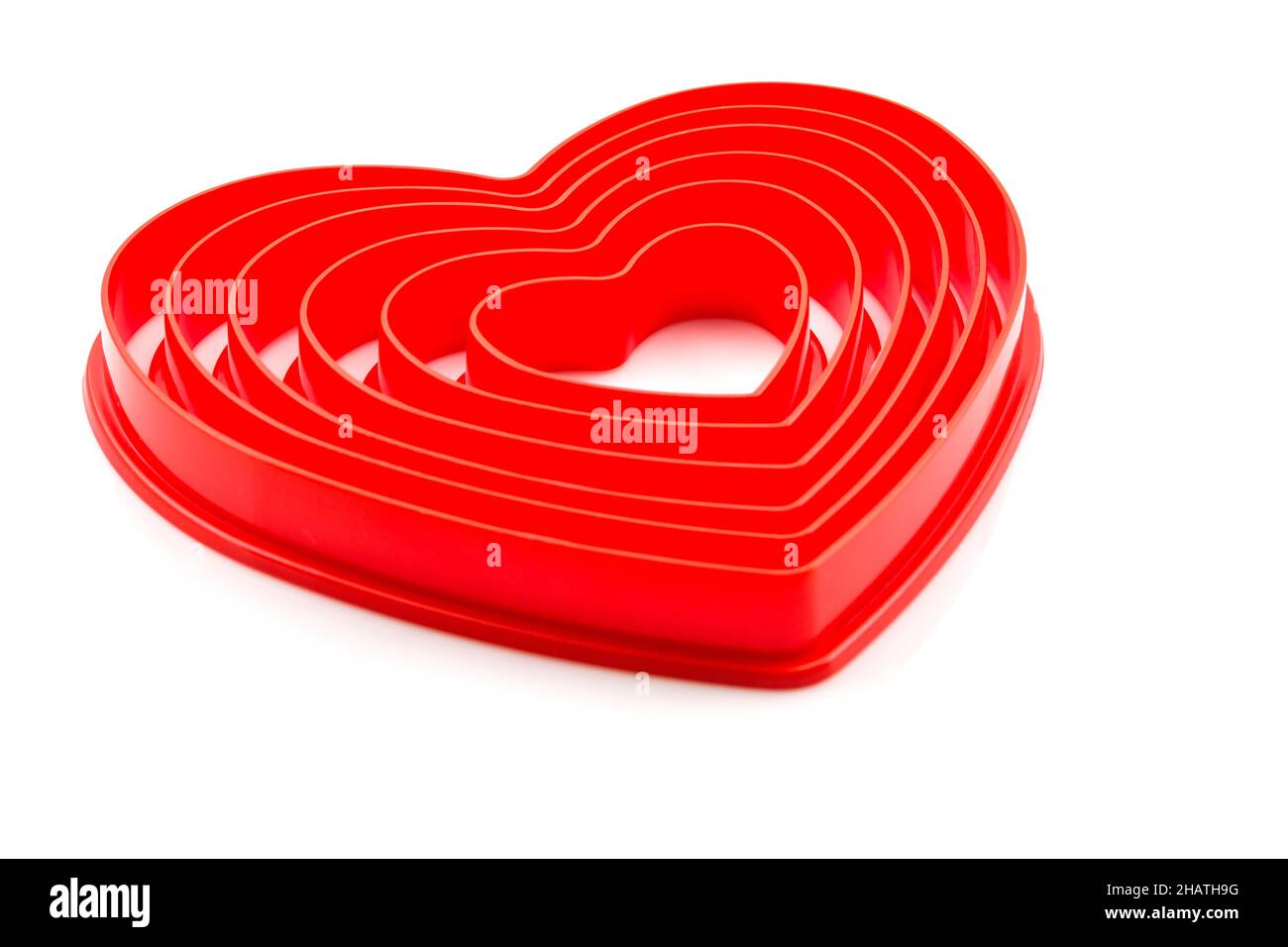 Alot of red Heart on white background Stock Photo - Alamy