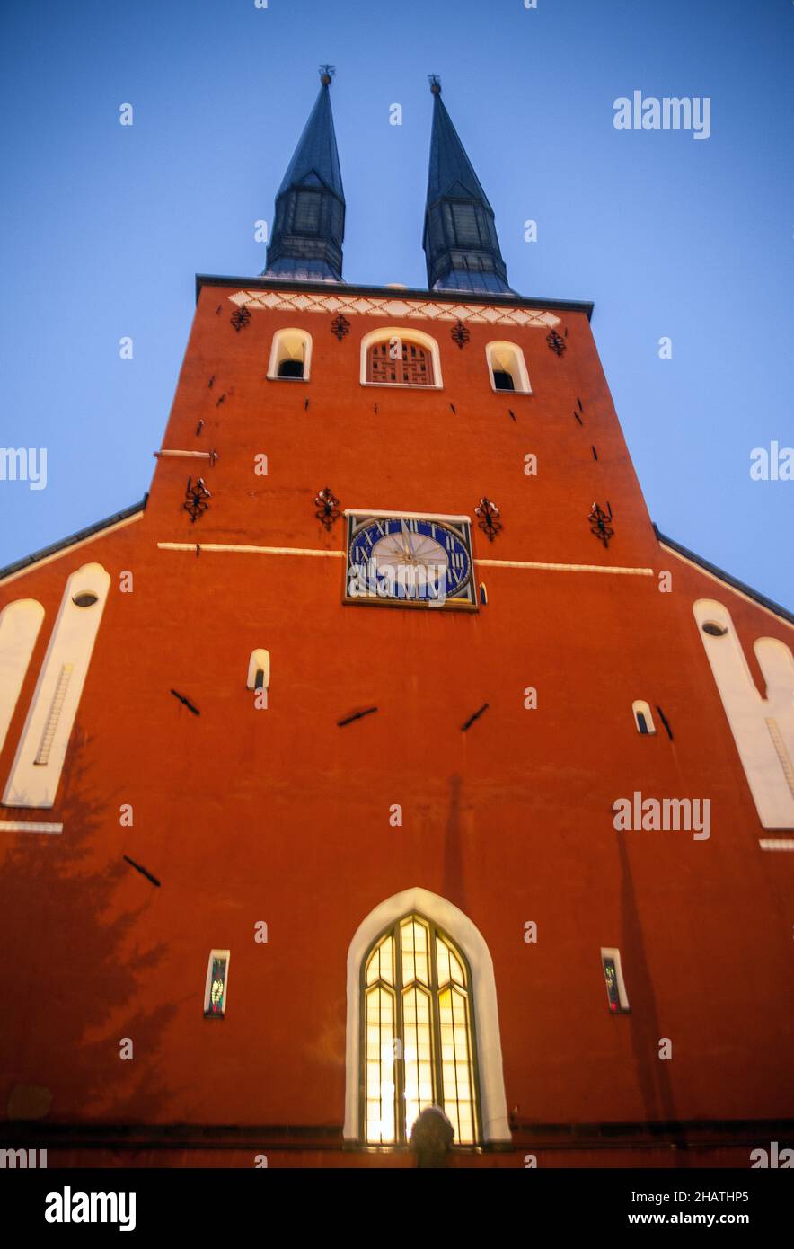 Vaxjo cathedral , exterior, 2021, Photo; Bo Arrhed Stock Photo - Alamy