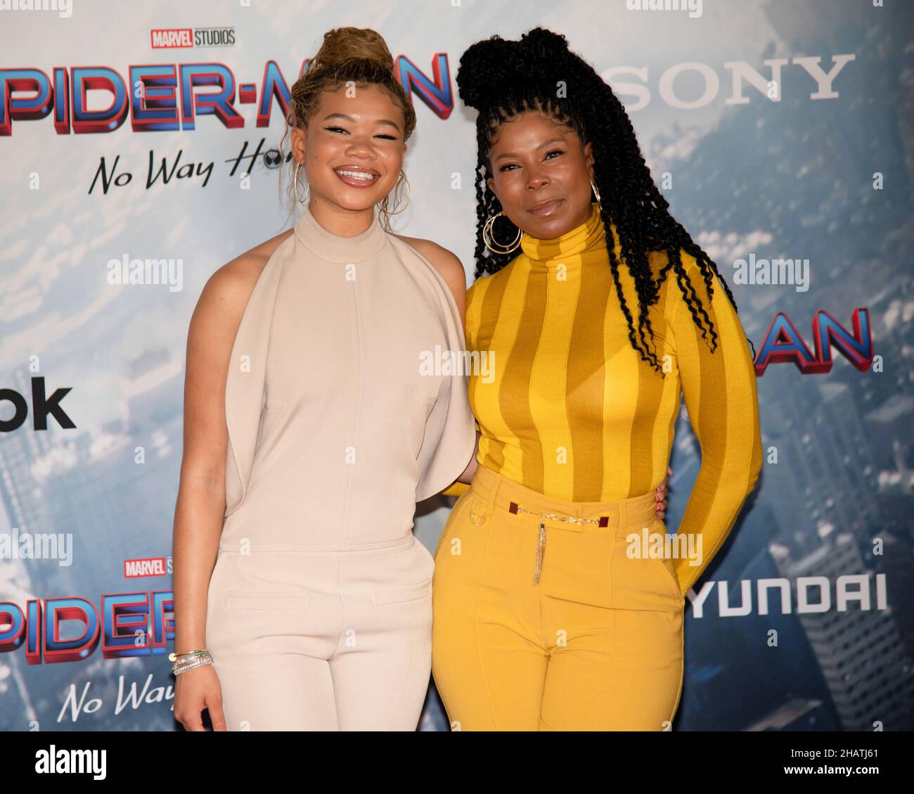 December 13, 2021, Westwood, California, USA: Storm Reid and mother ...