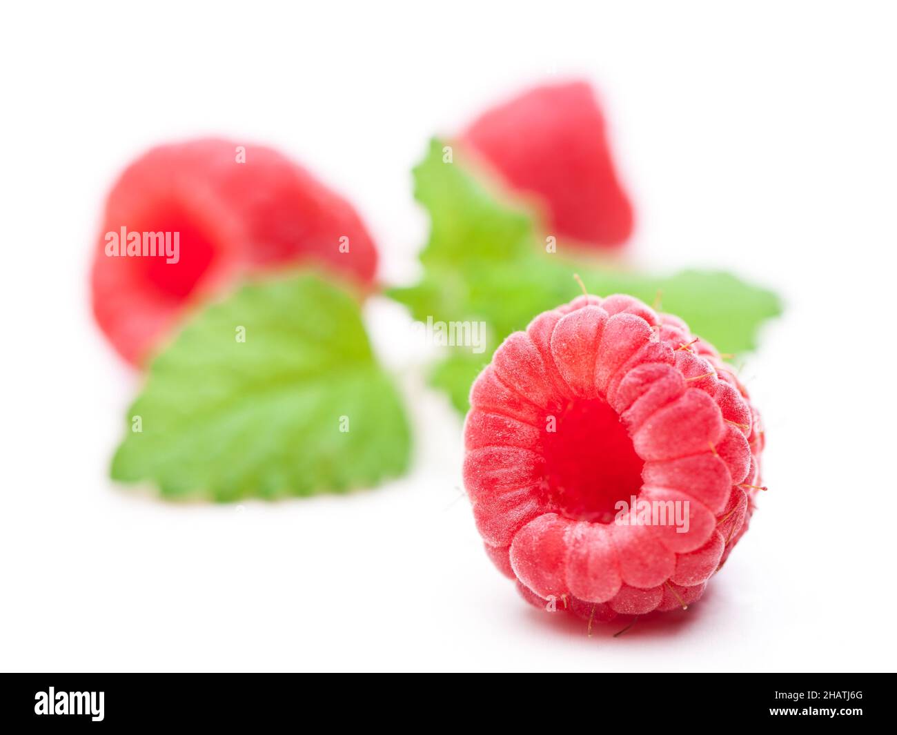 Raspberries, mint, fruit, red, green, leaf, fresh, raspberry, fruit ...