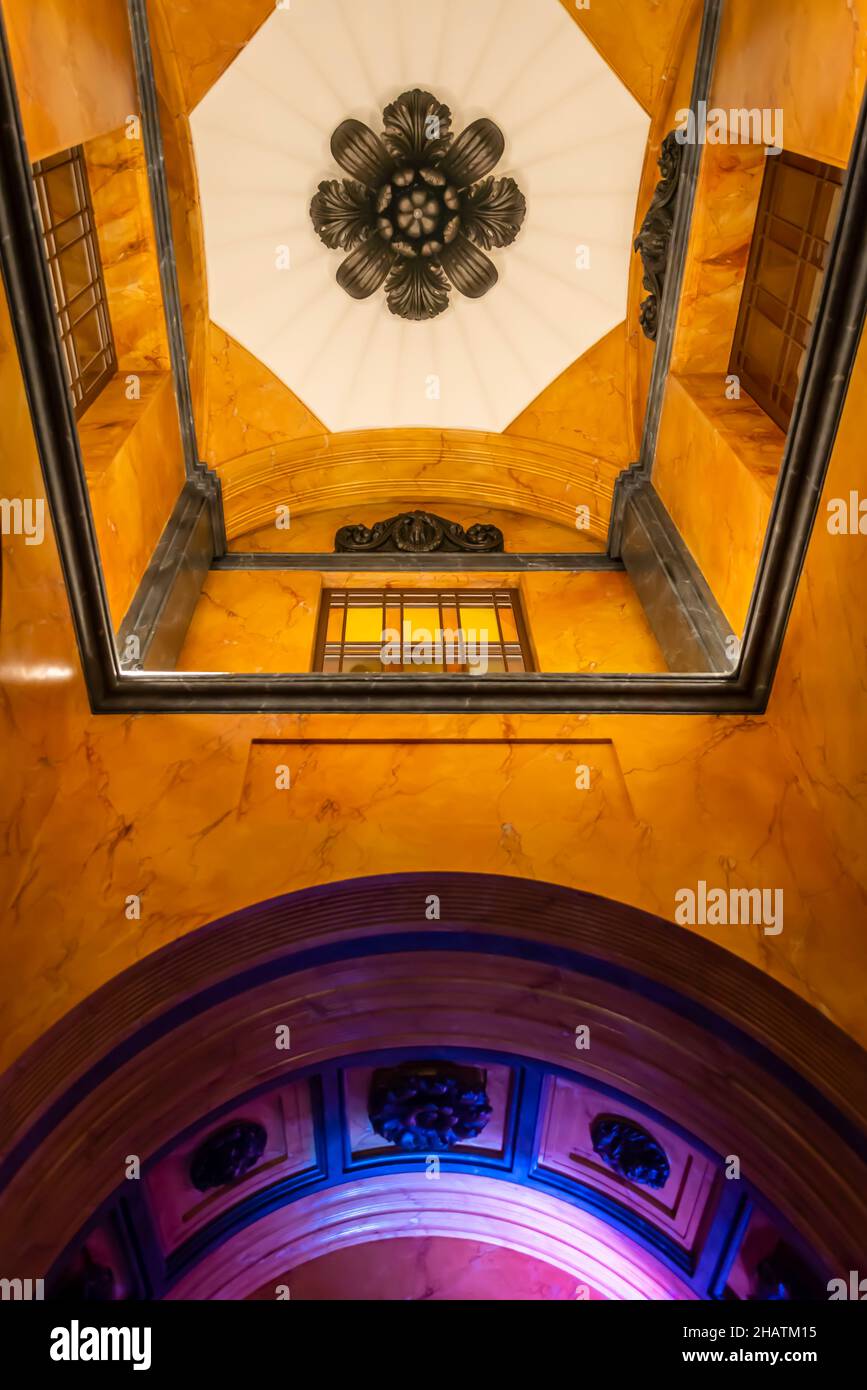 Interior of thePitzhanger Manor, an English country house famous as the ...