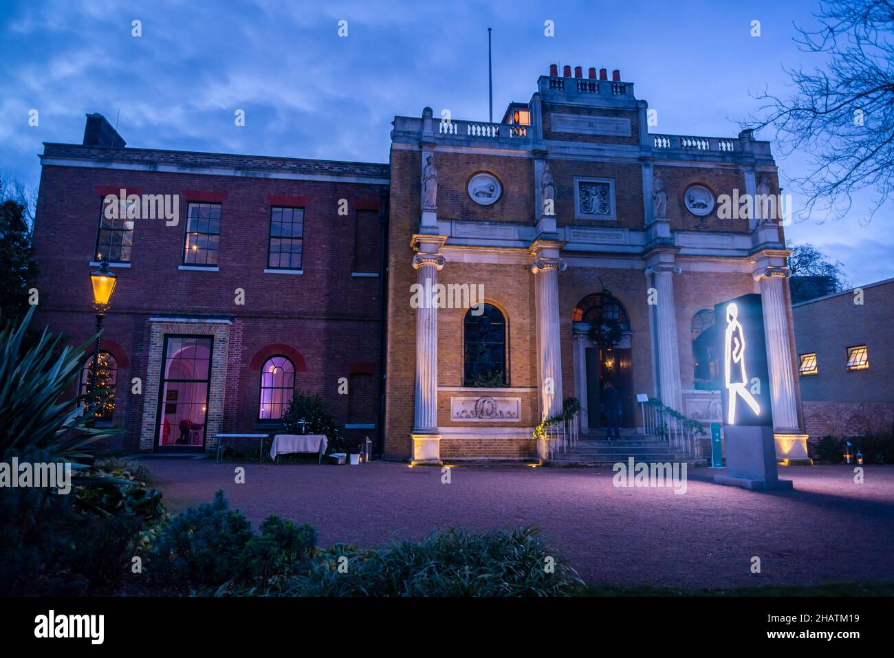 Main facade of Pitzhanger Manor, an English country house famous as the ...