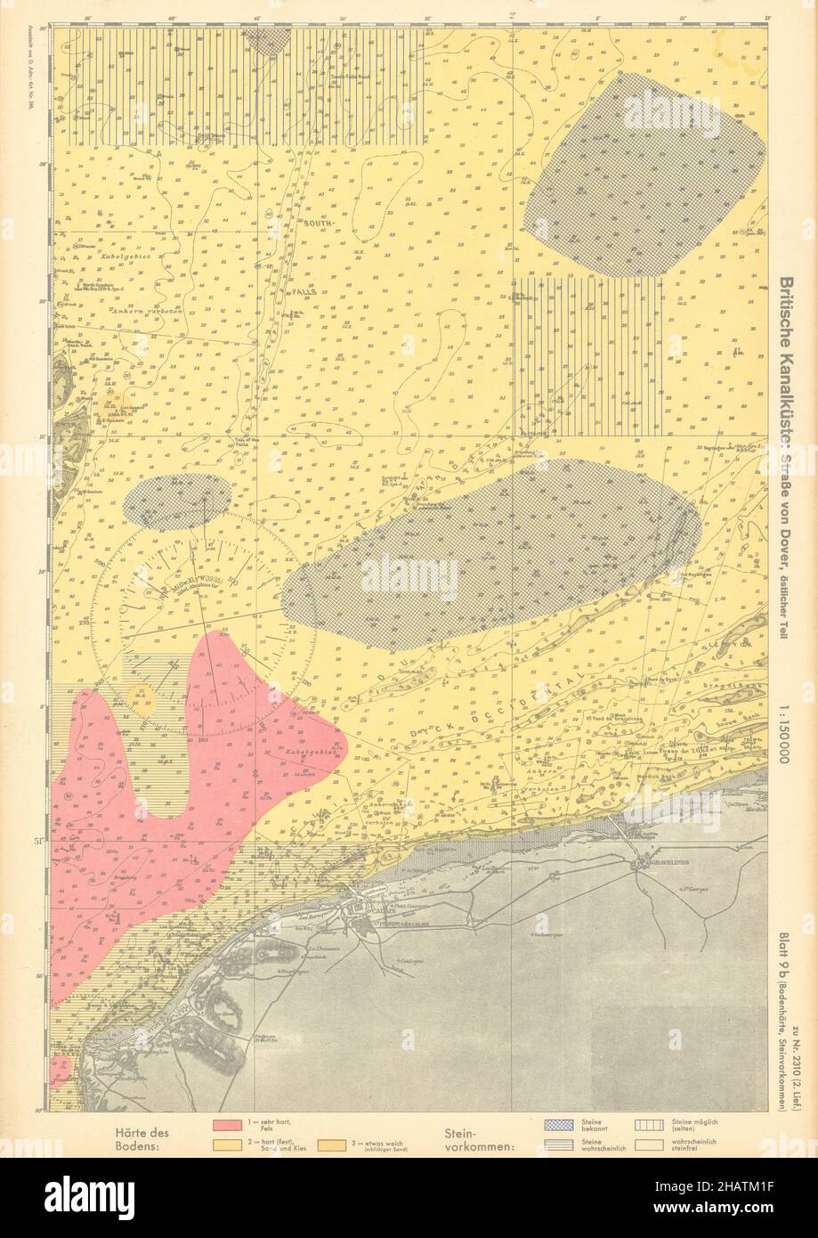 9b. English Channel Coast. Dover Strait Pas-de-Calais KRIEGSMARINE Nazi ...