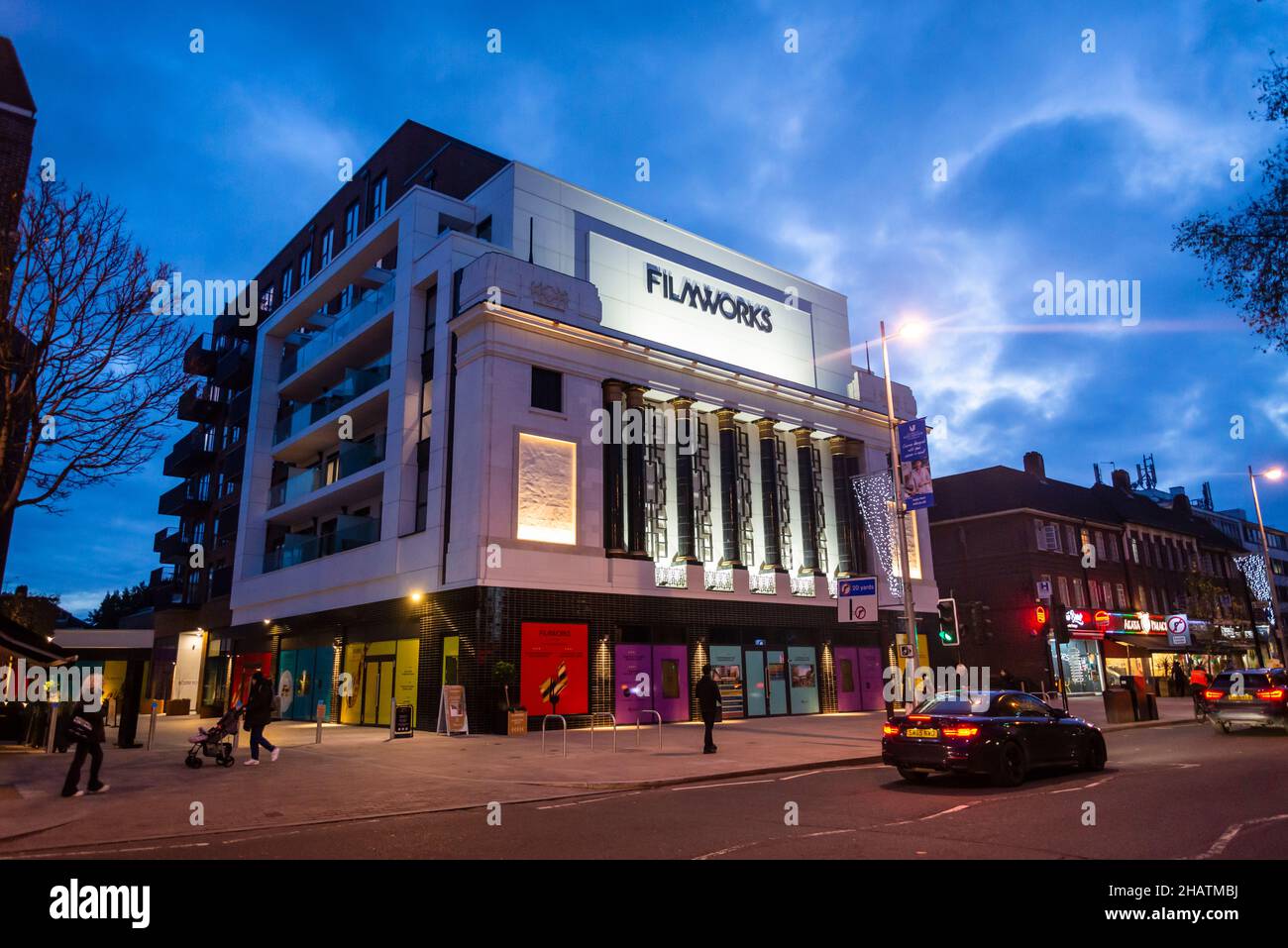 Art deco facade of the former historic Empire Cinema on Ealing Broadway ...