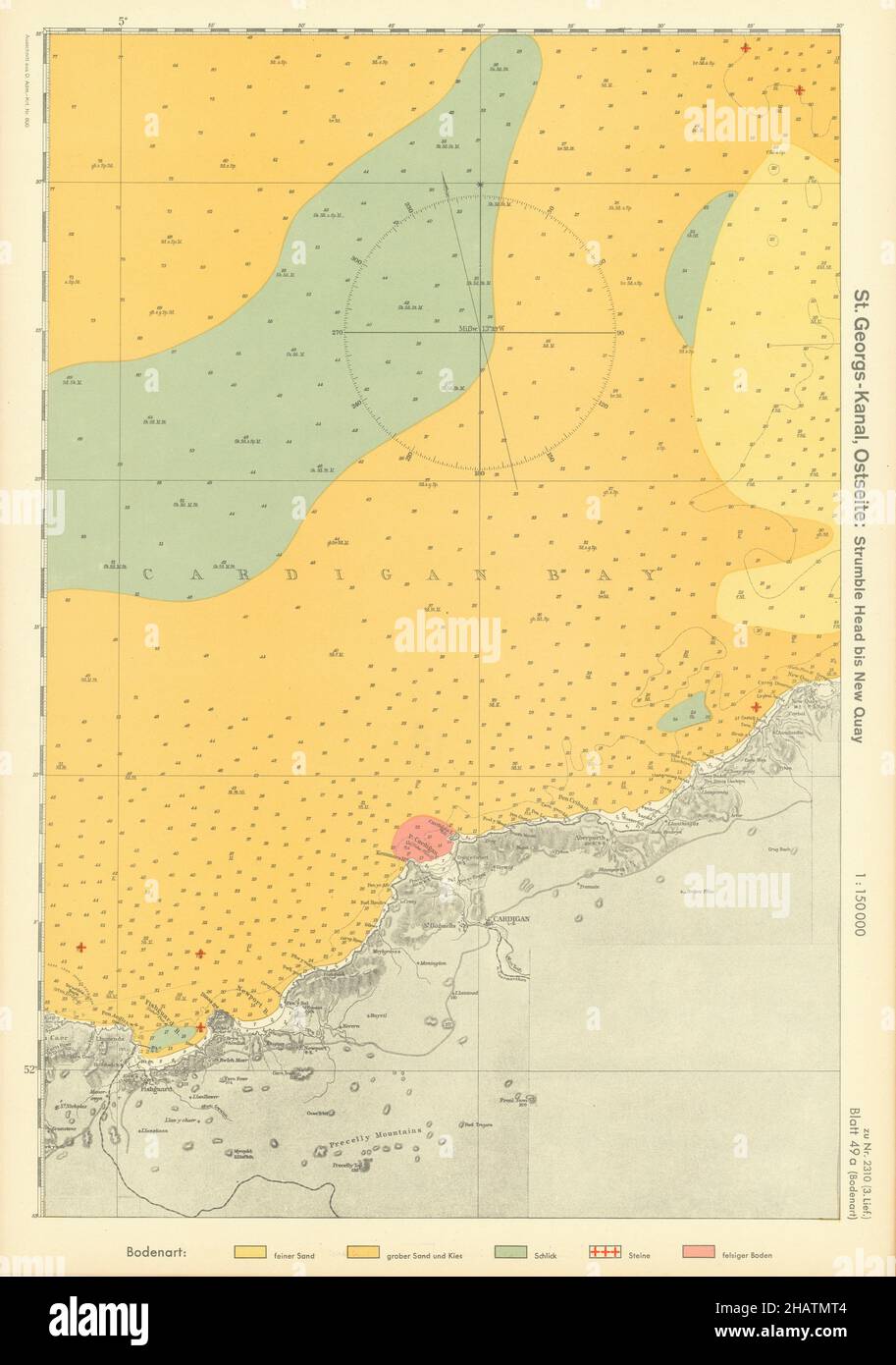 Fishguard map hi-res stock photography and images - Alamy