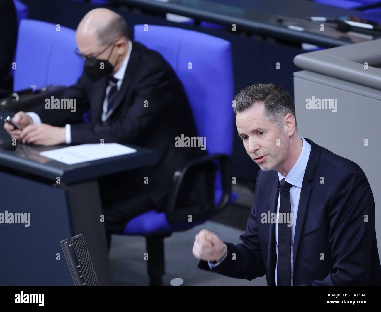 Berlin, Germany. 15th Dec, 2021. Christian Dürr, head of the FDP ...