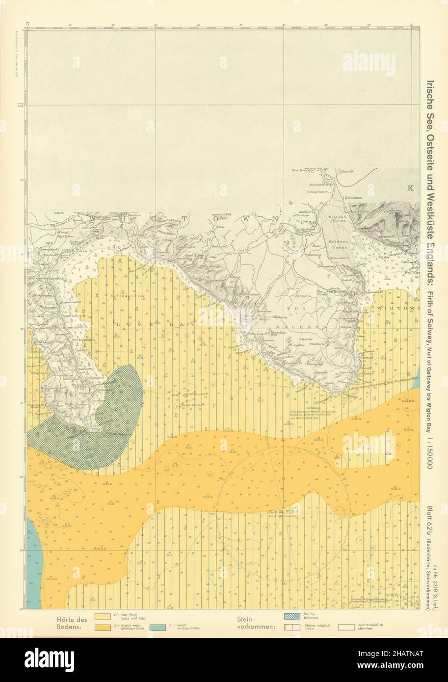 62b. Wigtownshire Luce Bay Machars Rhins of Galloway. KRIEGSMARINE Nazi ...