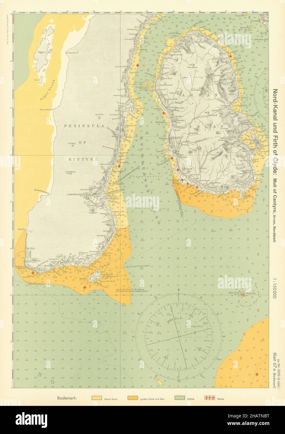 Map of mull of kintyre hi-res stock photography and images - Alamy