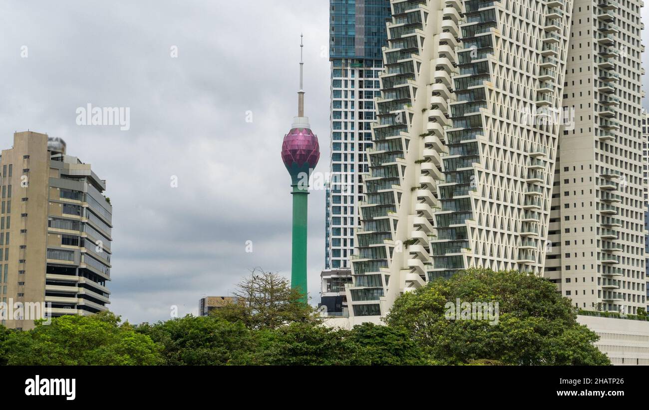 Colombo, Srilanka- 08 December 2021 : Beautiful Colombo city building ...